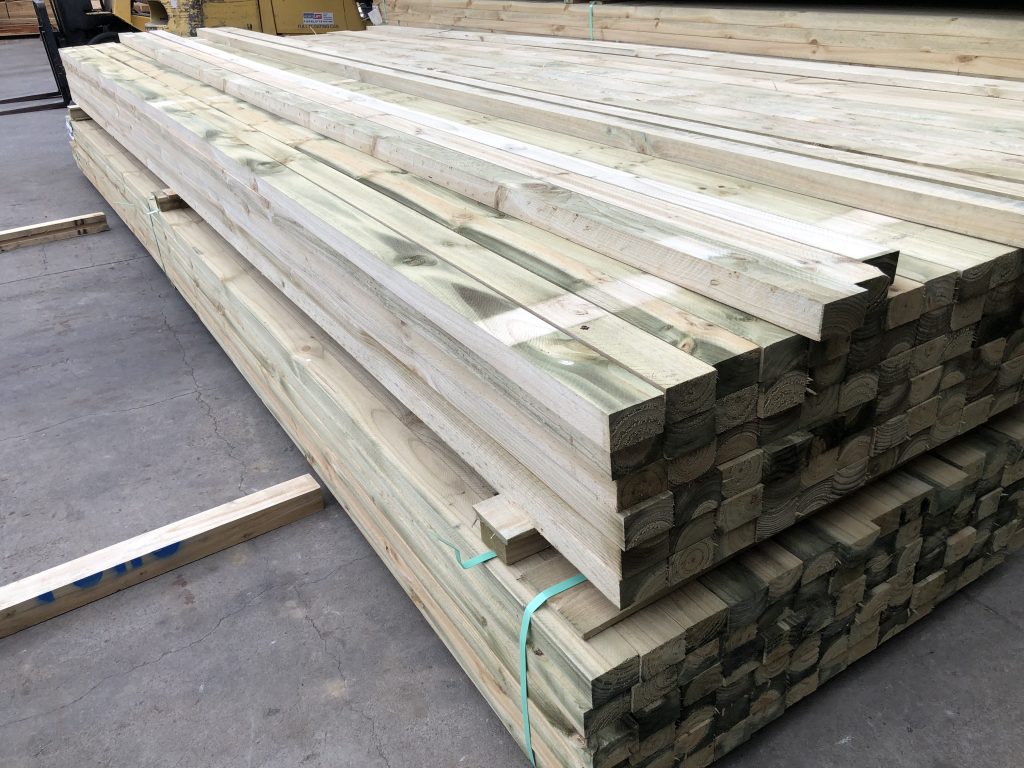 Treated Pine H3 Fence Rail 75x50mm - I Got Wood