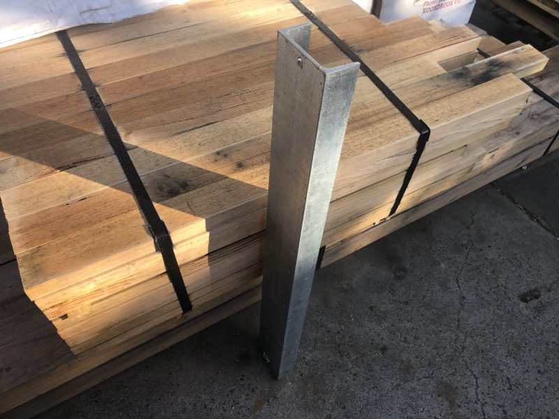 Retaining Wall Steel C Channel 100 PFC - I Got Wood