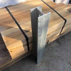 Retaining Wall Steel H Channel 100 UC - I Got Wood