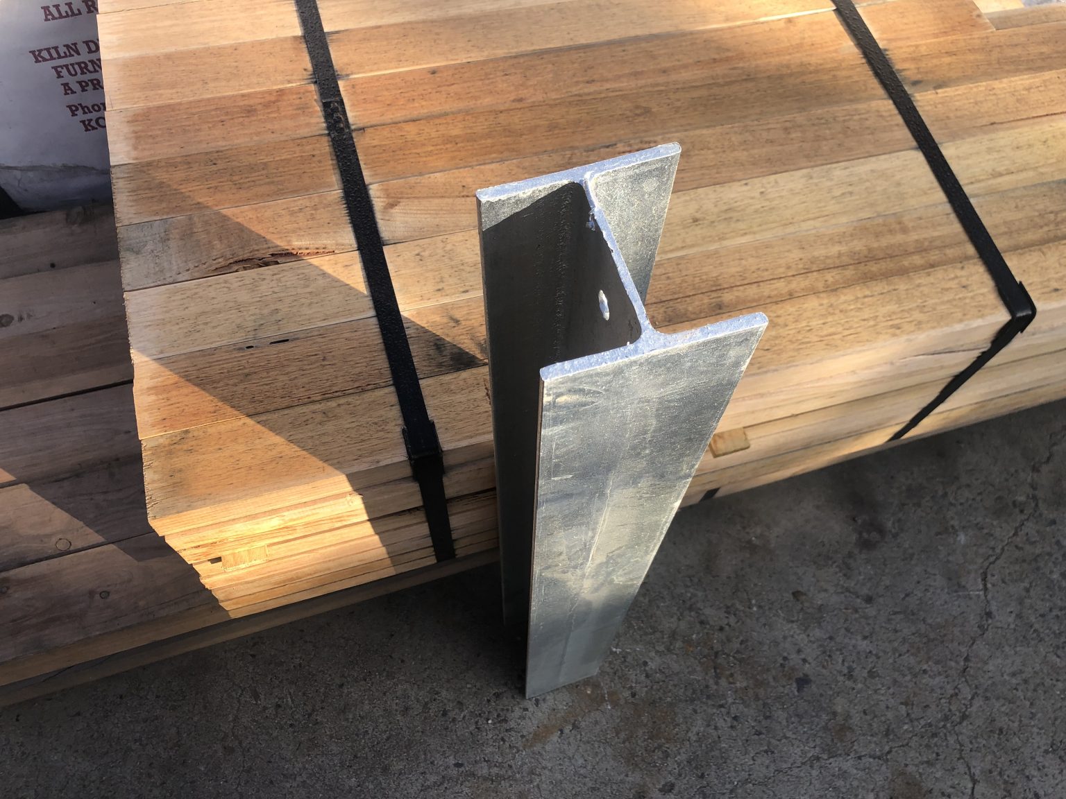 Retaining Wall Steel H Channel 100 UC - I Got Wood