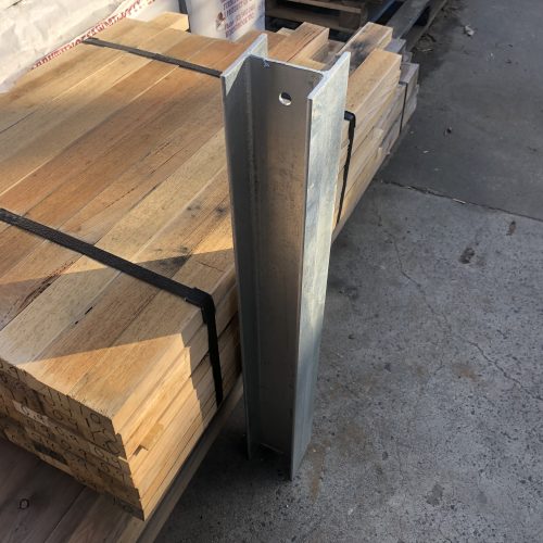 Retaining Wall Steel H Channel 100 UC - I Got Wood