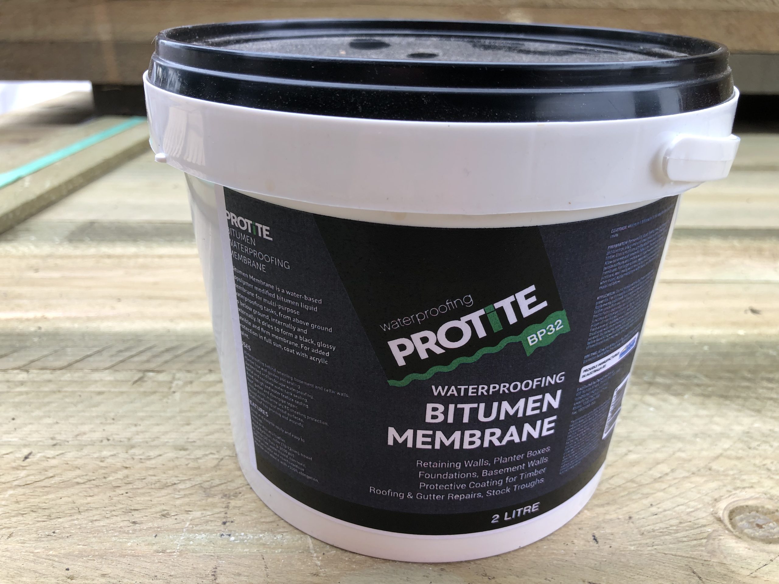 Bitumen Membrane Waterproofing Protite BP32 2 Litre - I Got Wood