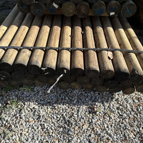 Treated Pine H4 Machine Round Poles 75mm 3.0m - I Got Wood