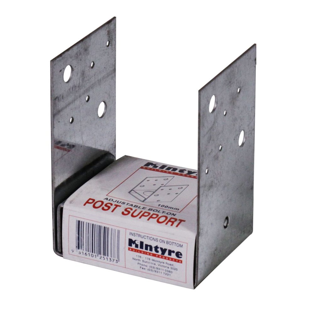 Post Support Saddle Galvanised - I Got Wood