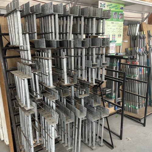 Post Support Saddle Galvanised - I Got Wood