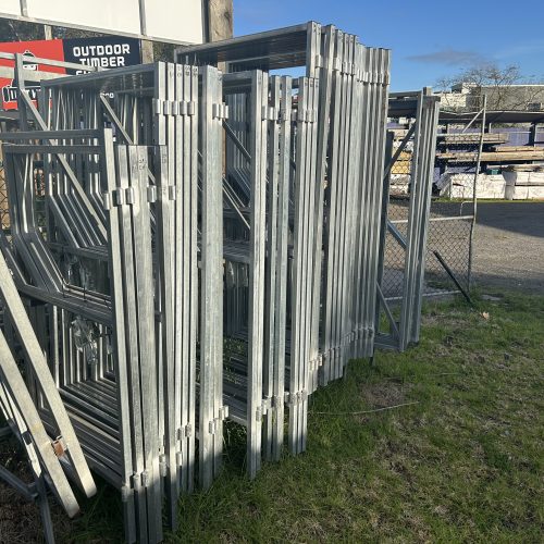 Steel Single Gate Frame Galvanised - I Got Wood