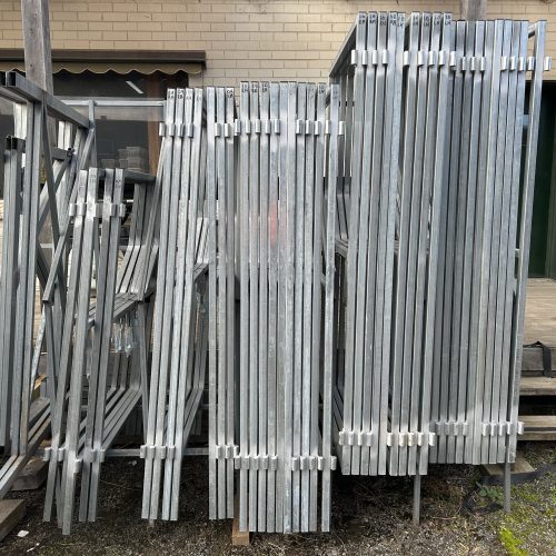 Steel Single Gate Frame Galvanised - I Got Wood