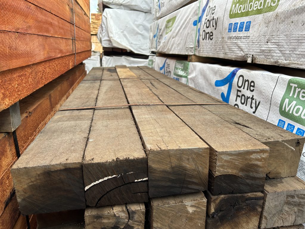 Hardwood H4 Sawn Fence Post 125x100mm - I Got Wood