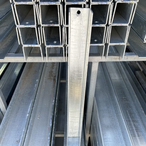 Retaining Wall Steel C Channel 50mm Sleepers - I Got Wood