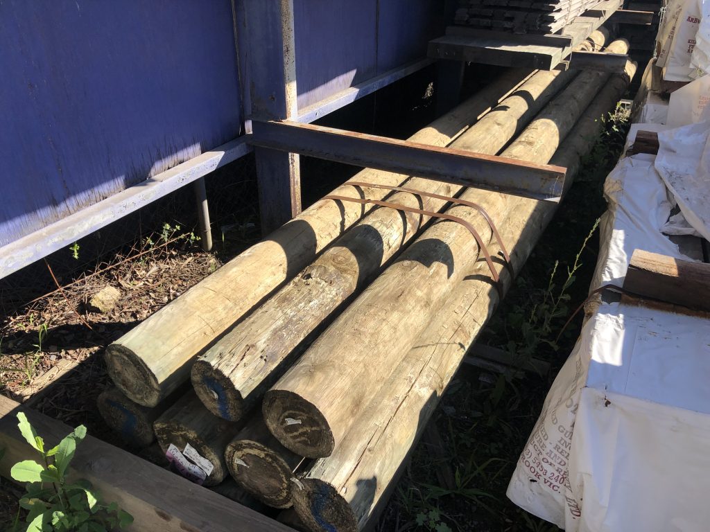 Treated Pine H4 Round Poles Post 175-200mm 6.0m - I Got Wood