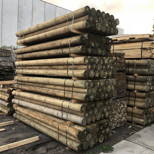 Treated Pine H4 Round Poles Post 150mm 3.0m - I Got Wood