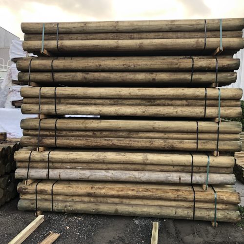 Treated Pine H4 Round Poles Post 150mm 3.0m - I Got Wood