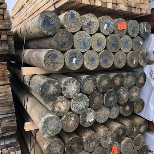 Treated Pine H4 Round Poles Post 150mm 2.4m - I Got Wood