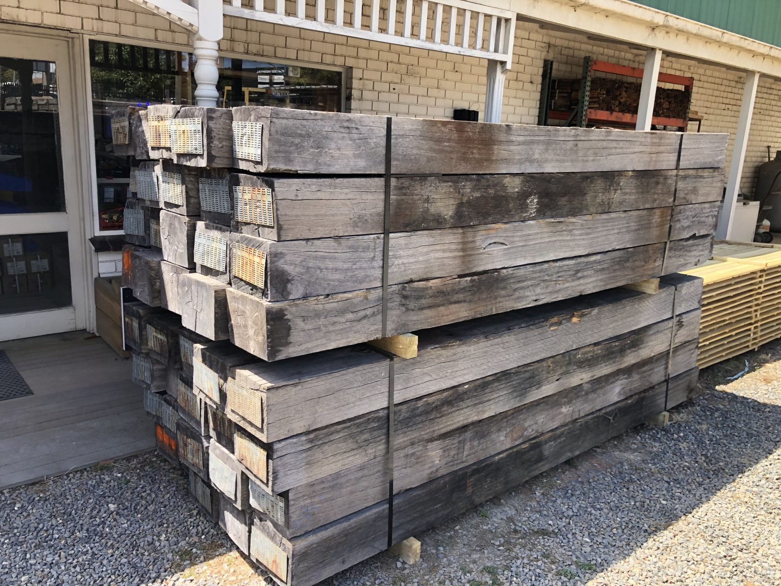 Recycled Railway Sleepers for Rustic, Durable Fence Posts