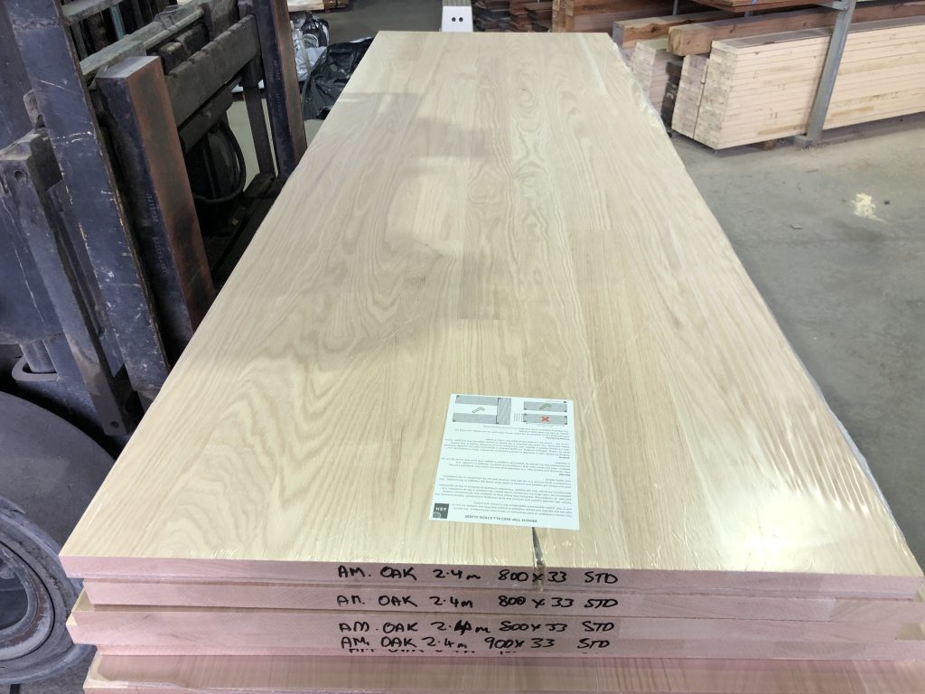 Buy Hardwood American Oak Panel Online for Kitchen Benchtops