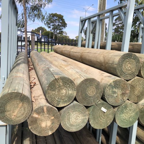 Treated Pine H4 Round Poles Post 180mm 2.4m - I Got Wood