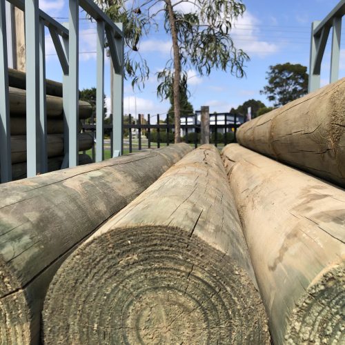 Treated Pine H4 Round Poles Post 180mm 2.4m - I Got Wood